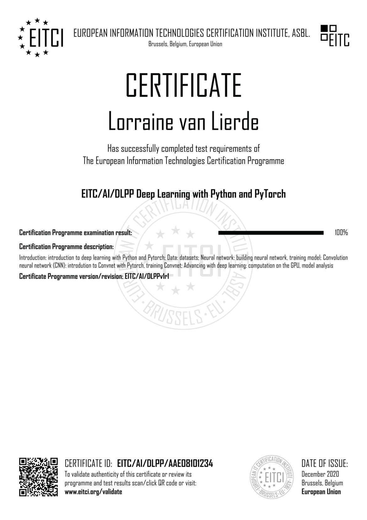 EITC/AI/DLPP Deep Learning with Python and PyTorch - EITCA Academy